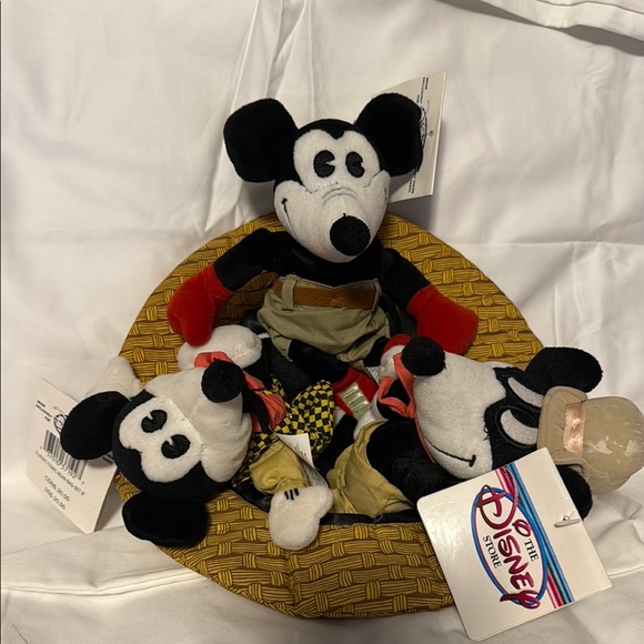 Disney | Toys | Disney Vintage Mickey Mouse Classic Comic Plush Trio ...